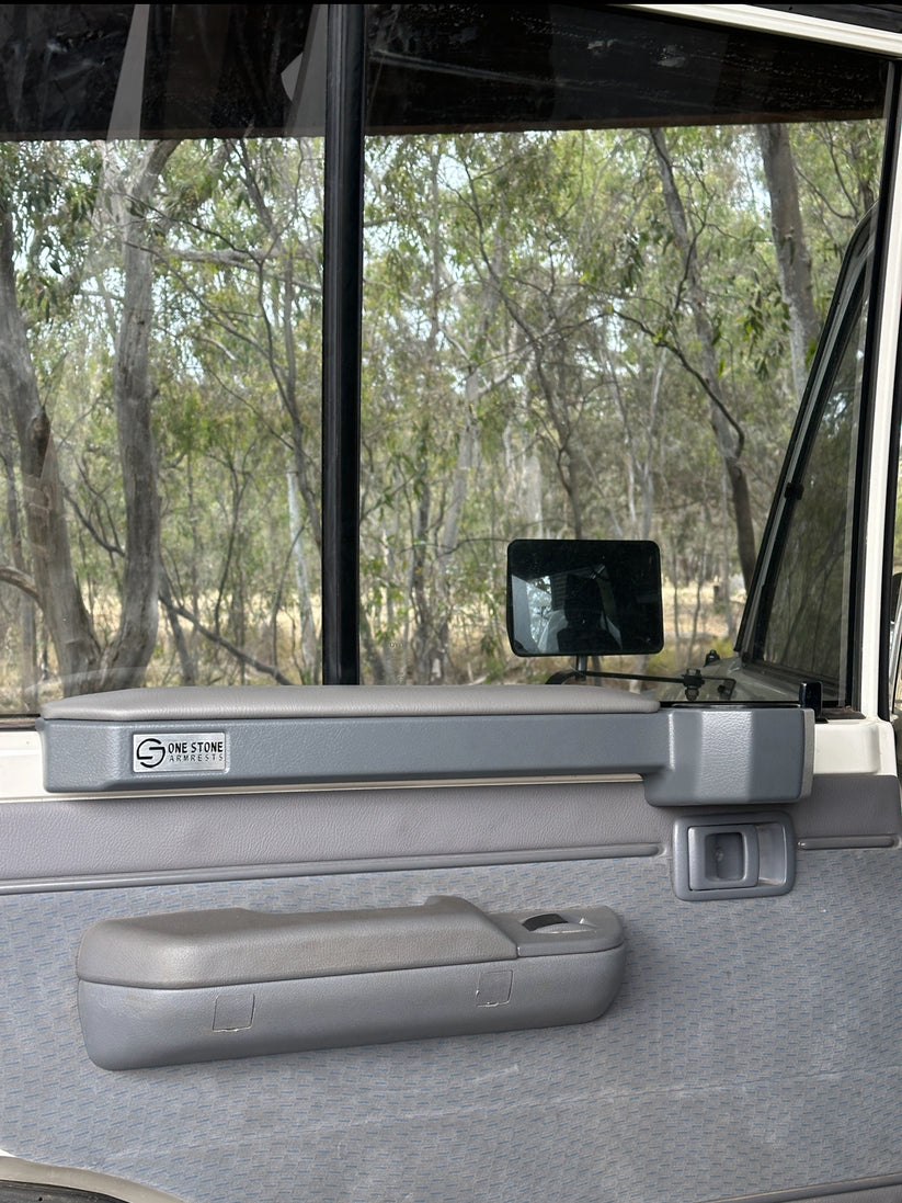 REAR DOOR ARMRESTS for 76 and 79 Series Landcruiser (Grey) – One Stone ...